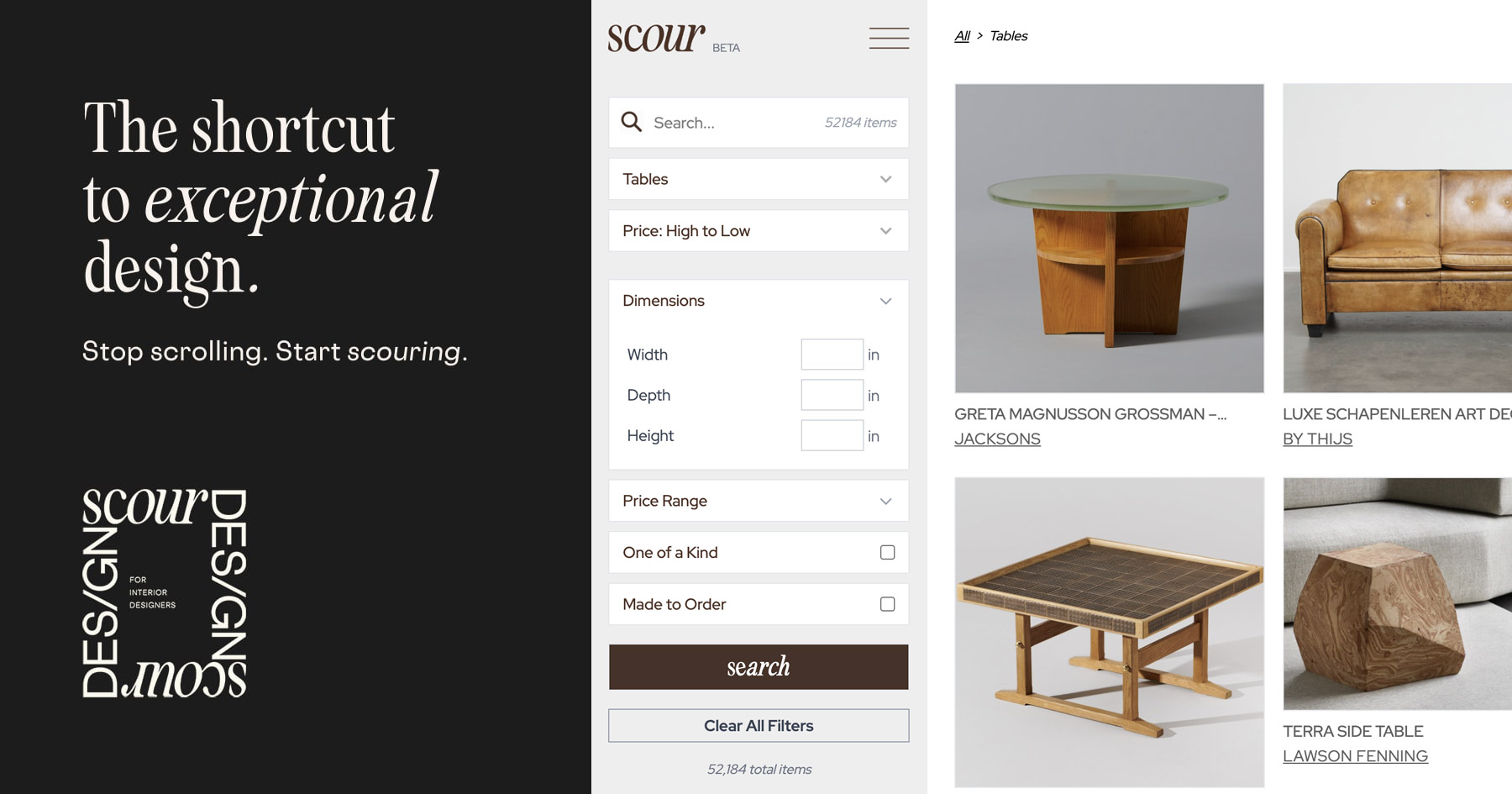 Scour - Find That Perfect Piece of Furniture